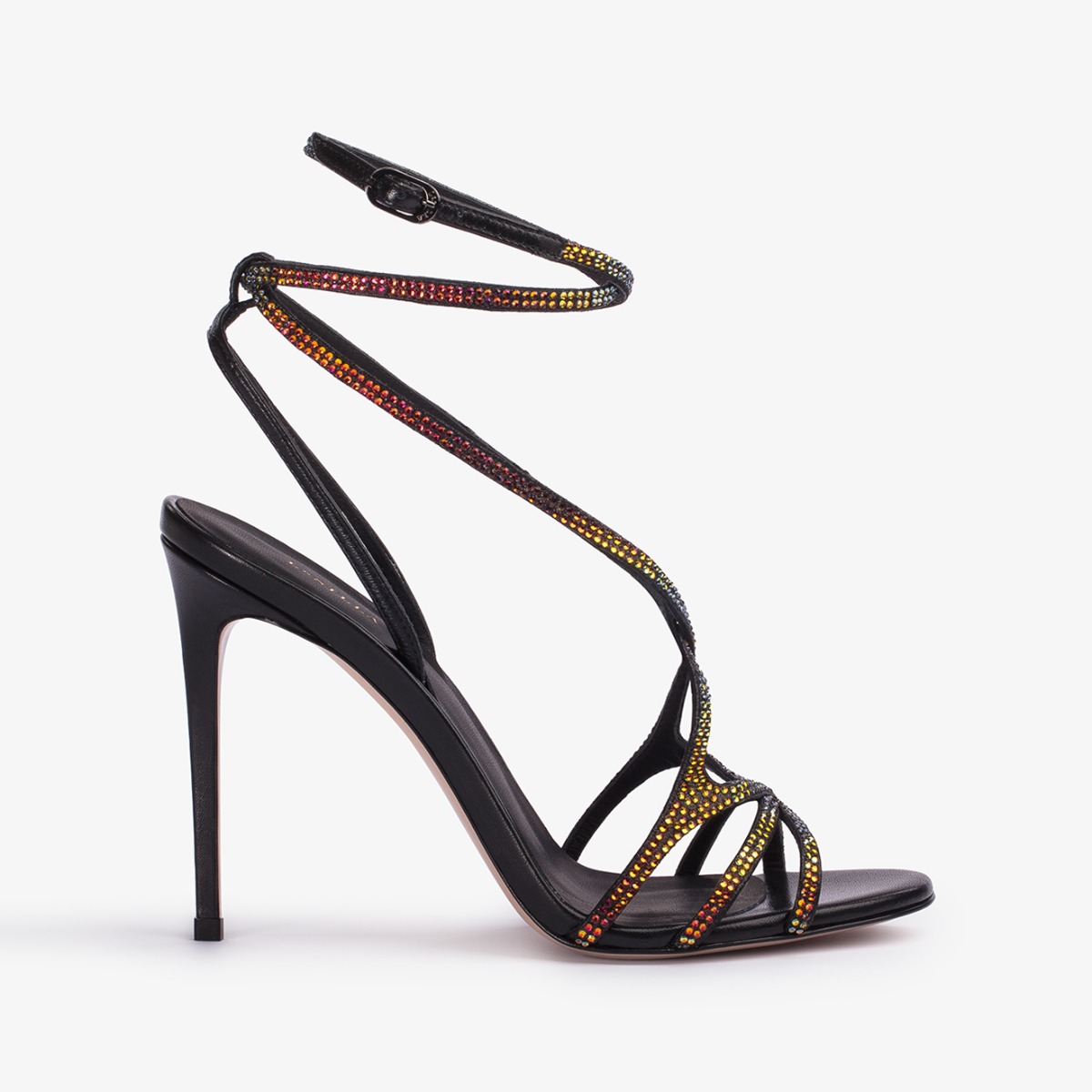 Iridescent black crystals sandal - Le Silla